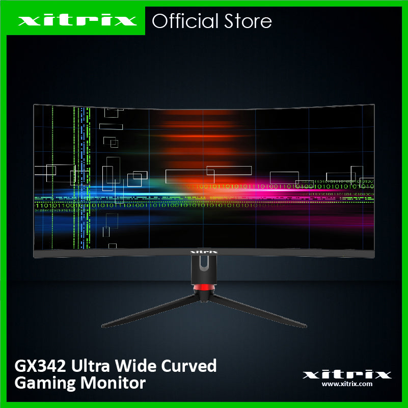 Xitrix® GX342 34" Ultra Wide Curved Gaming and Producitivity Monitor ...