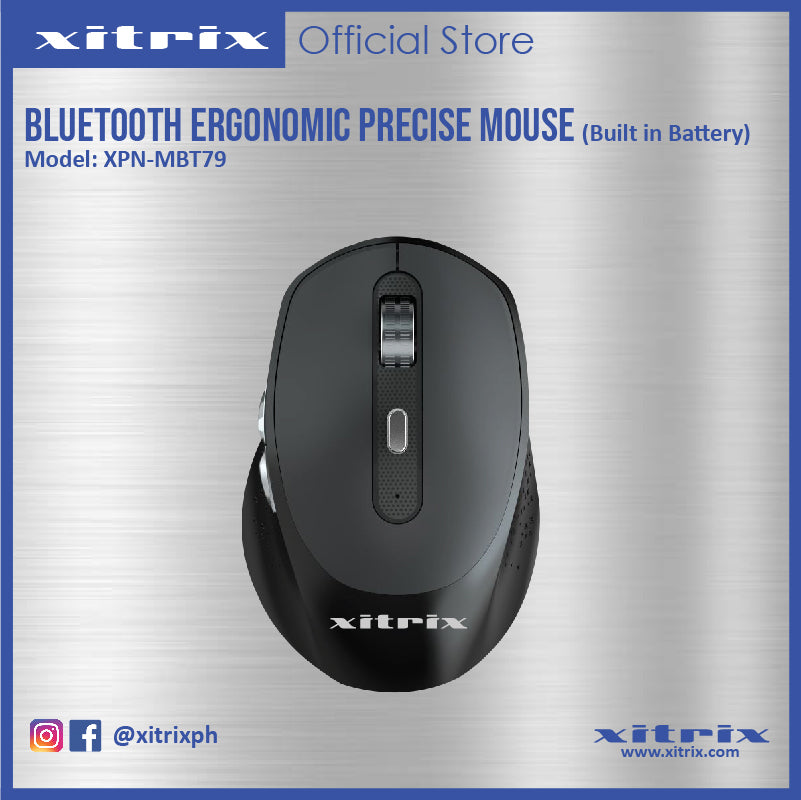 Xitrix Bluetooth Ergonomic Precise Mouse (Built in Battery) – Xitrix ...
