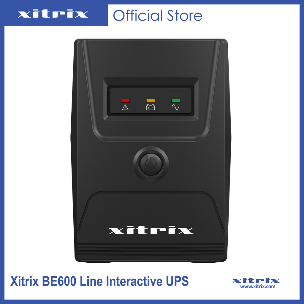 Xitrix BE600 Line Interactive UPS (600VA/360W, 2 Socket) – Xitrix ...