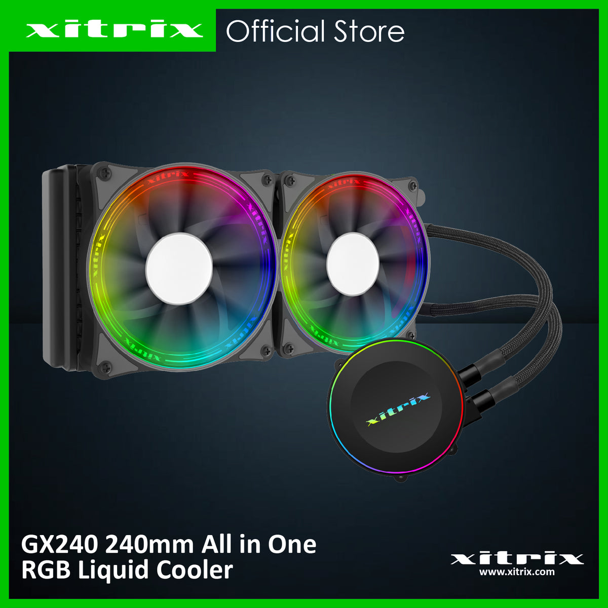 Xitrix® GX240 240mm All in One RGB Liquid Cooler – Xitrix Computer ...
