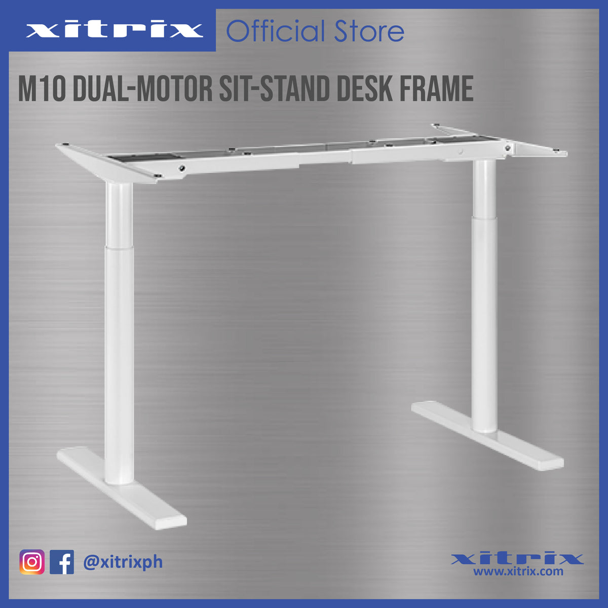 Xitrix® M10 Dual-Motor Sit-Stand Desk – Xitrix Computer Corporation