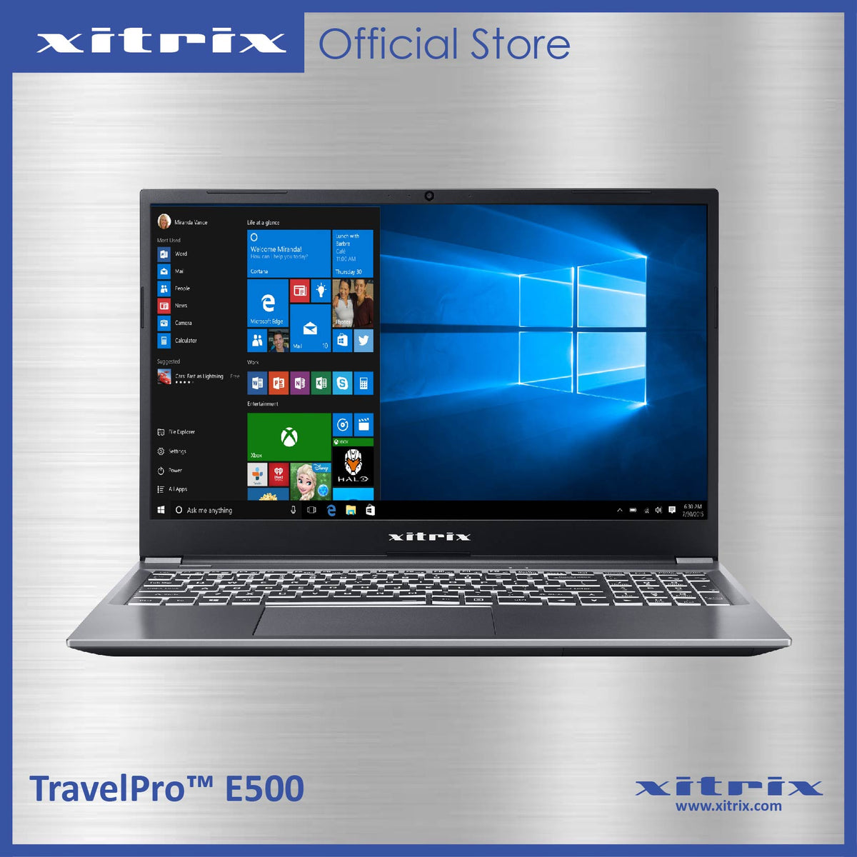 TravelPro™ E500 Notebook – Xitrix Computer Corporation